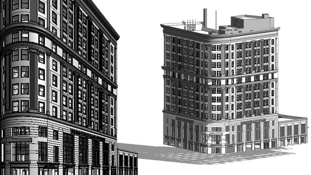 Historical Revit Model of Bridgeview Bank - PMC PMC